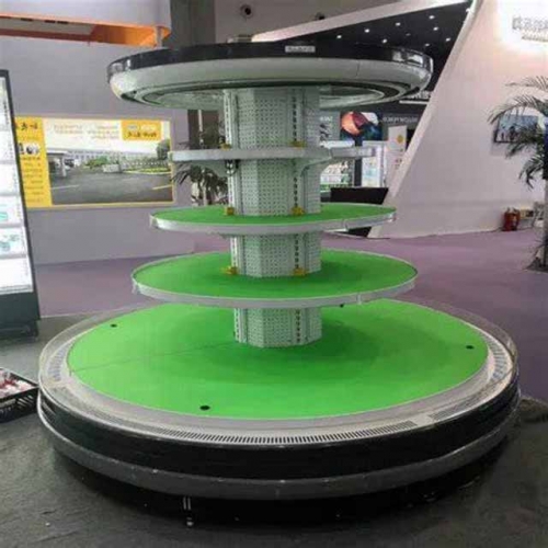 round open air cooler remote round island display fridge multideck open ...